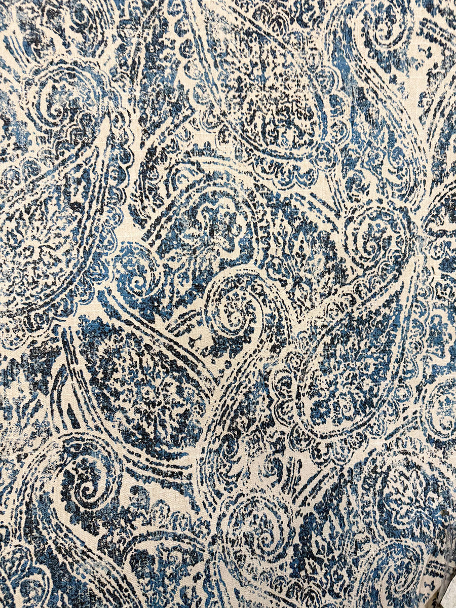 Blue Paisley-LQ – Fabric and Fringe Warehouse